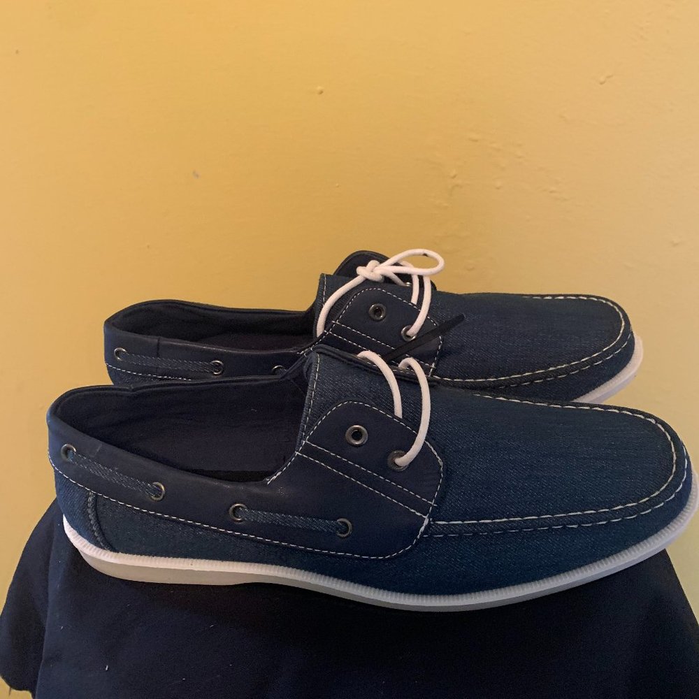 Tim Evans, England Blue Denim Slip On Shoe - Gem